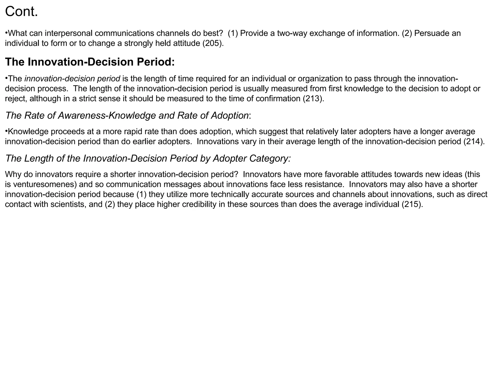 Diffusion of Innovation Ch. 5 | PPT