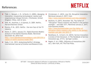 The Diffusion of Netflix | PPTX
