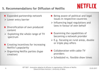 The Diffusion of Netflix | PPTX
