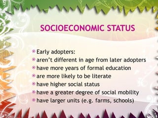 CATEGORIES OF ADOPTERS | PPT