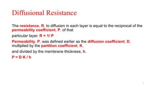 Diffusional and interfacial resistance | PPTX