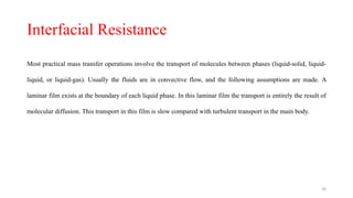 Diffusional and interfacial resistance | PPTX