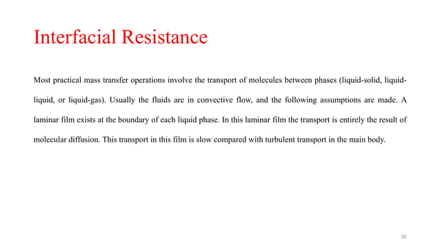 Diffusional and interfacial resistance | PPTX