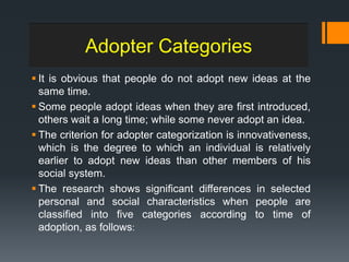 Diffusion and adoption | PPTX