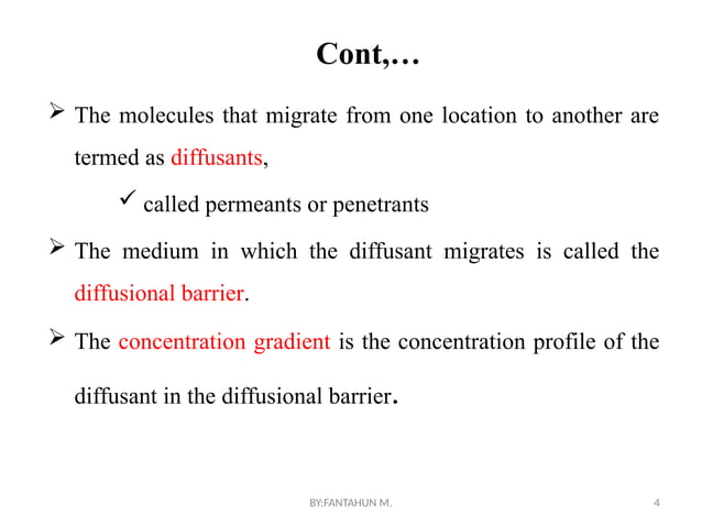 Diffusion and Dissolution (1).pptx....... | PPT