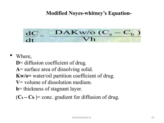 Diffusion and Dissolution (1).pptx....... | PPT