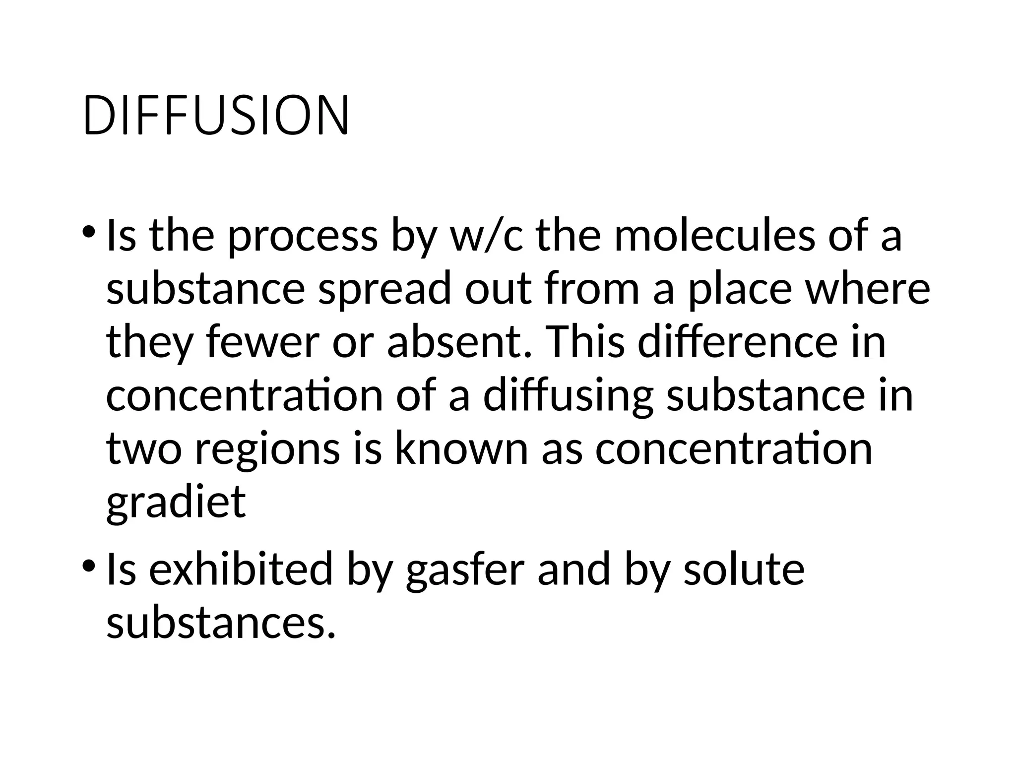 difference of diffusion and osmosis pppt | PPTX