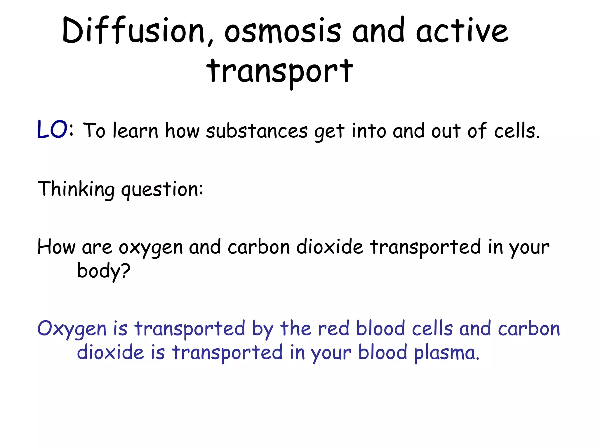 Diffusion and osmosis | PPT