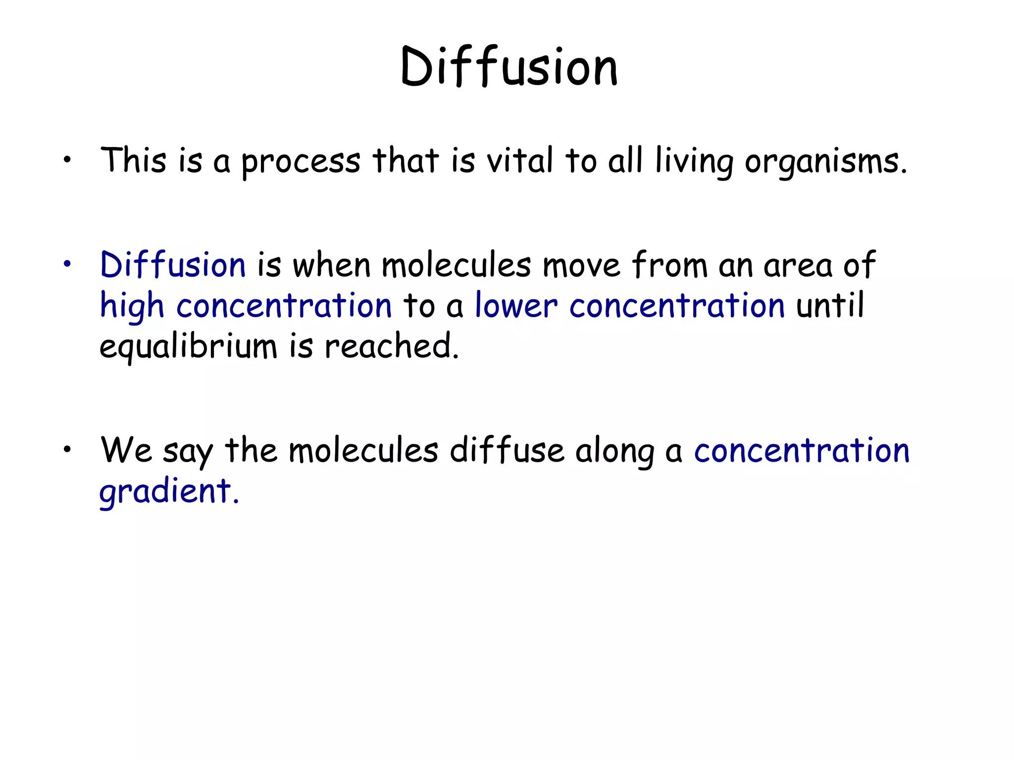 Diffusion and osmosis | PPT