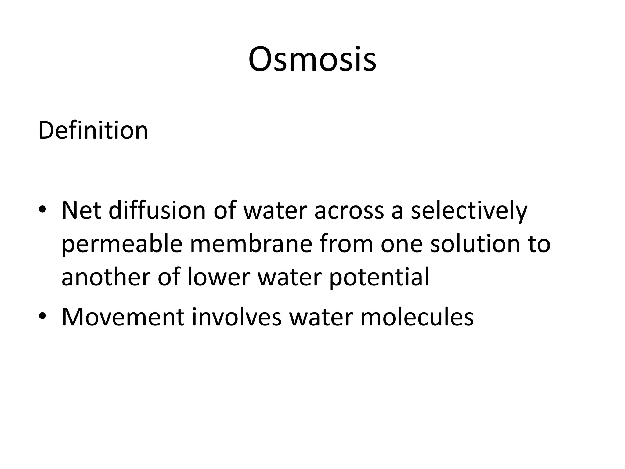 Diffusion and osmosis | PPTX