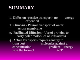 Diffusion and osmosis | PPT