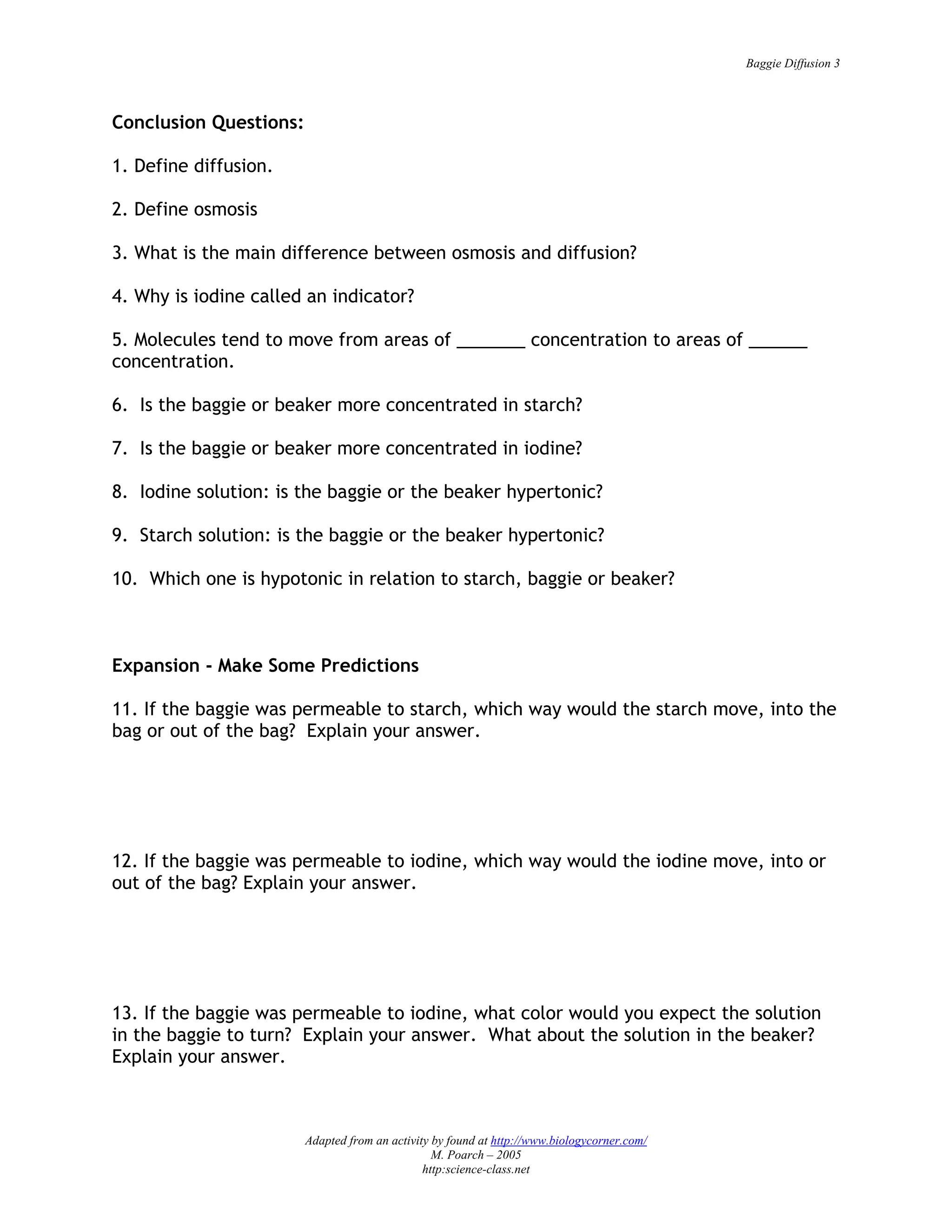 Diffusion baggie | PDF