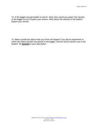 Diffusion baggie | PDF