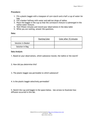 Diffusion baggie 2 | PDF