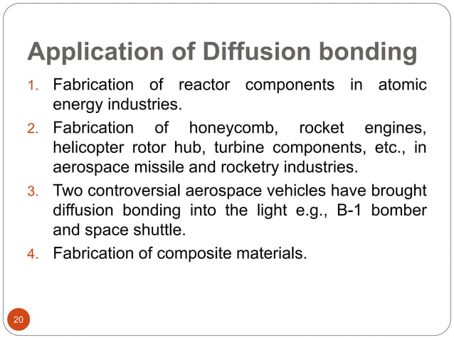 Diffusion bonding | PPTX | Chemistry | Science