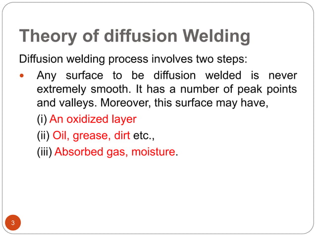 Diffusion bonding | PPTX | Chemistry | Science