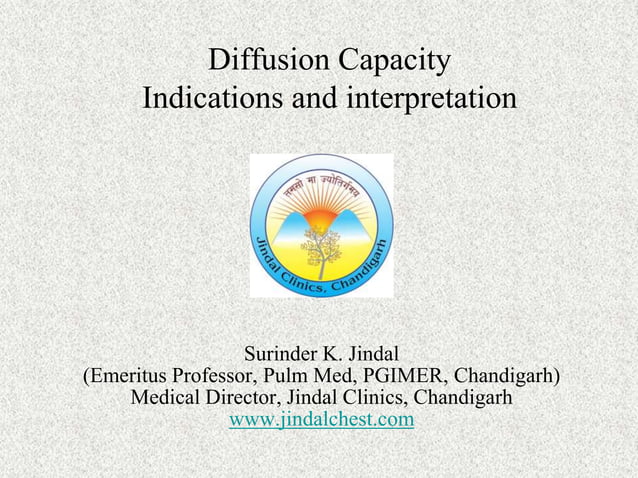Diffusion Capacity: Indications and Interpretation | Jindal Chest ...