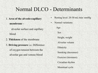 Diffusion Capacity: Indications and Interpretation | Jindal Chest Clinic | PPTX