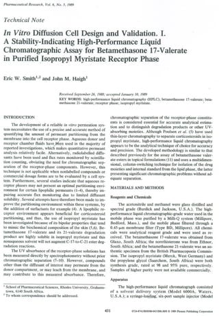 Diffusion cell apparatus | PDF | Chemistry | Science
