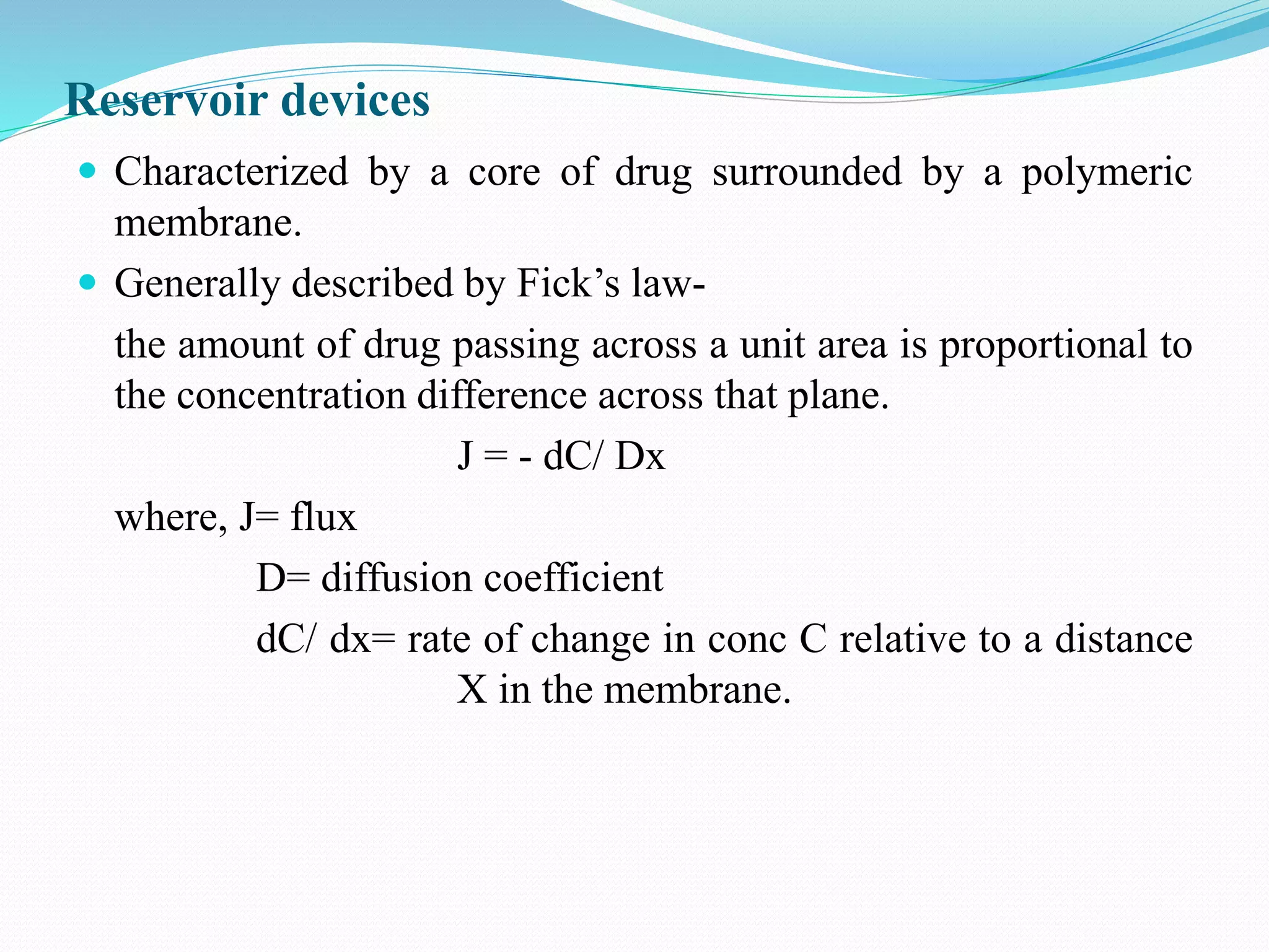 Diffusion controlled dds | PPTX