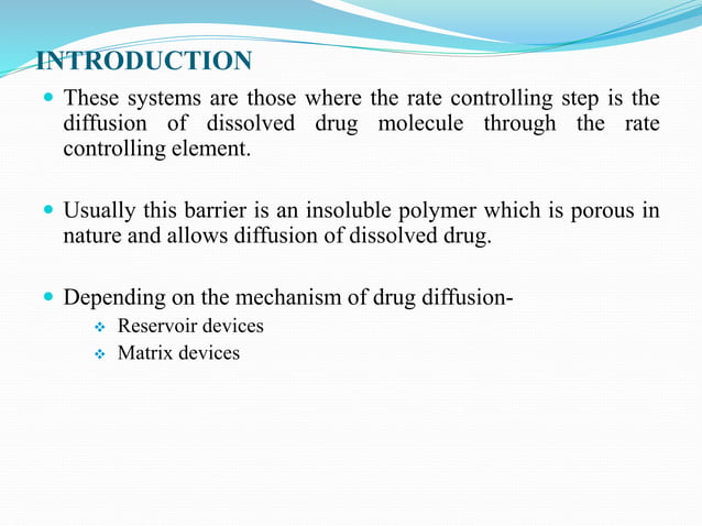 Diffusion controlled dds | PPTX | Chemistry | Science