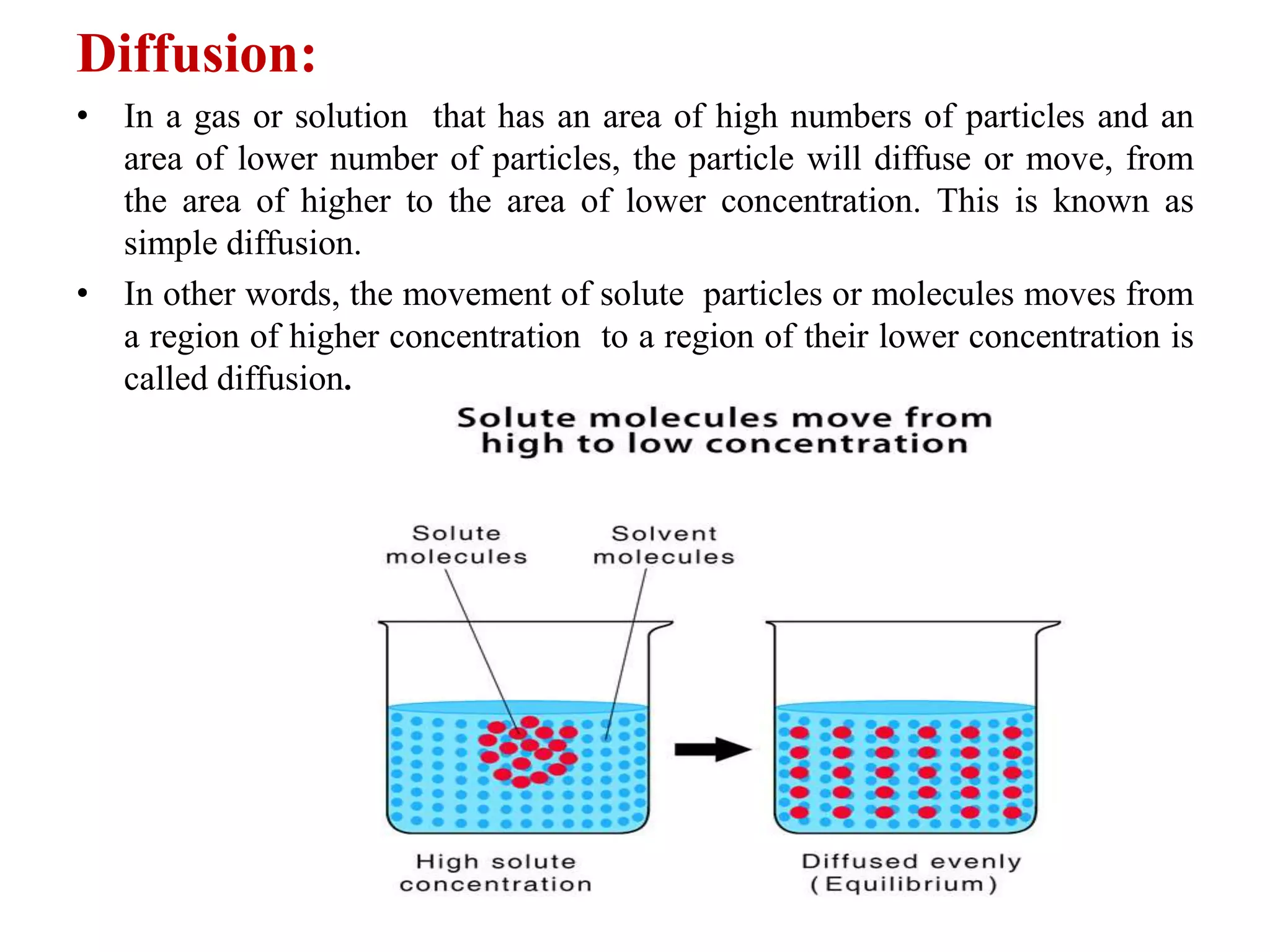 Diffusion, diffusion pressure, diffusion pressure deficit | PPTX
