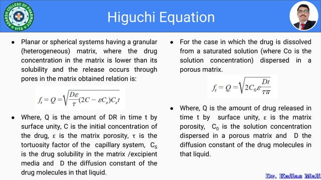 DIffusion, Dissolution and Pharmacokinetic Parameters.pptx