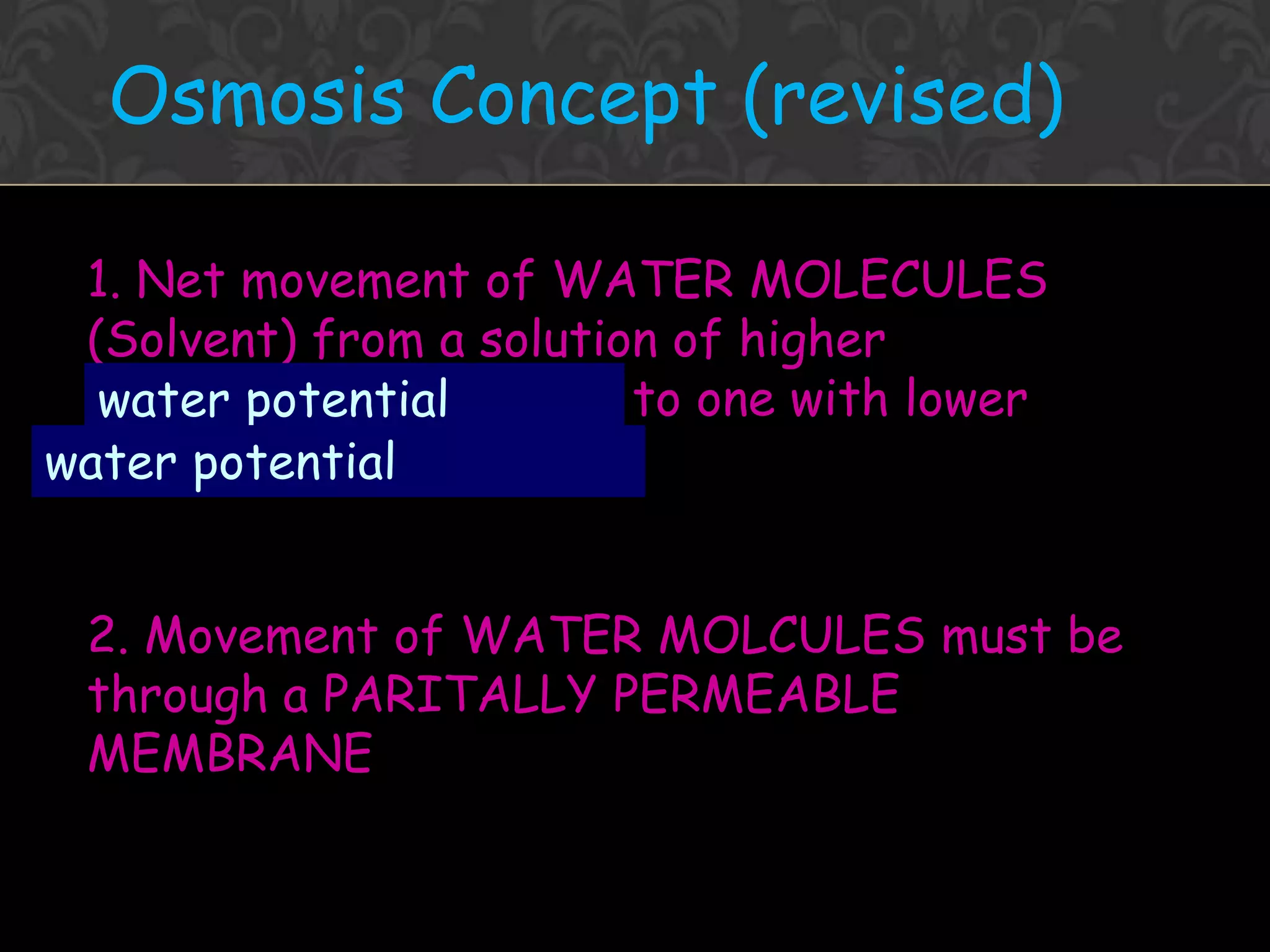 Diffusion Vs Osmosis | PPTX