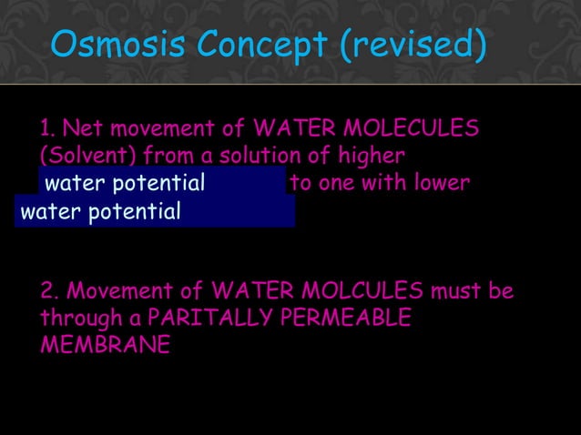 Diffusion Vs Osmosis | PPTX