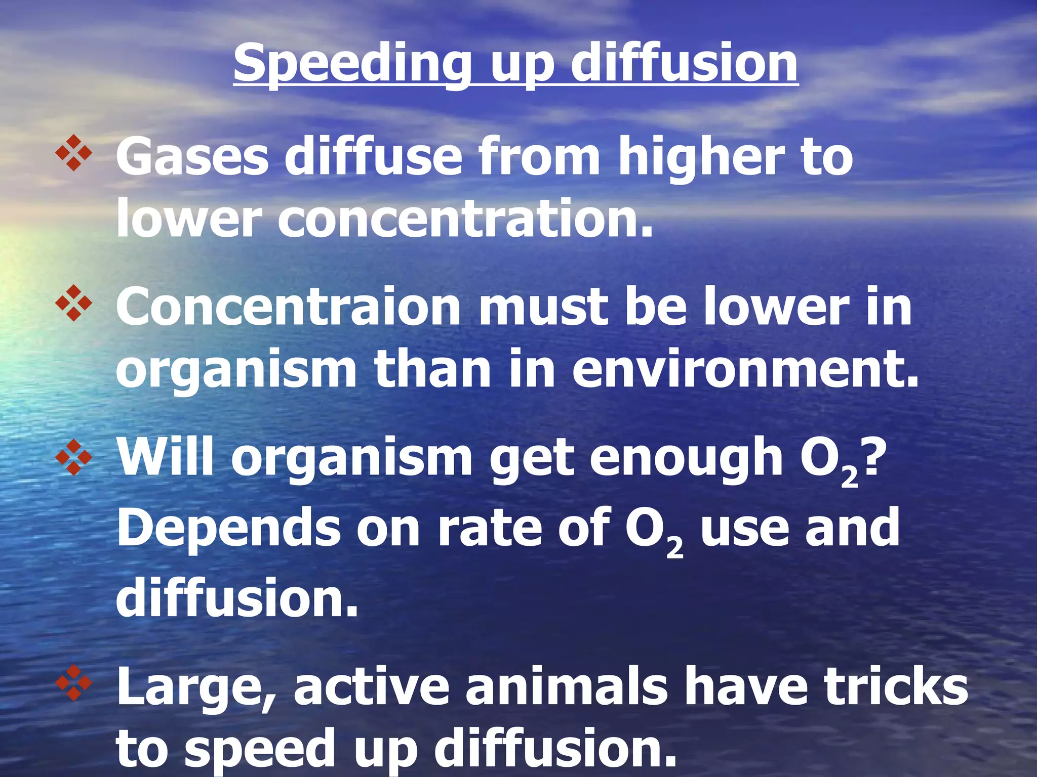 Diffusion In Fish Gills | PPT