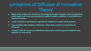 Diffusion & innovation theory | PPTX