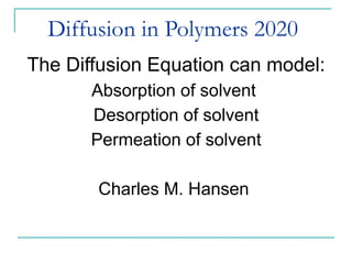 DIFFUSION_IN_POLYMERS drug delivery systems | PPT