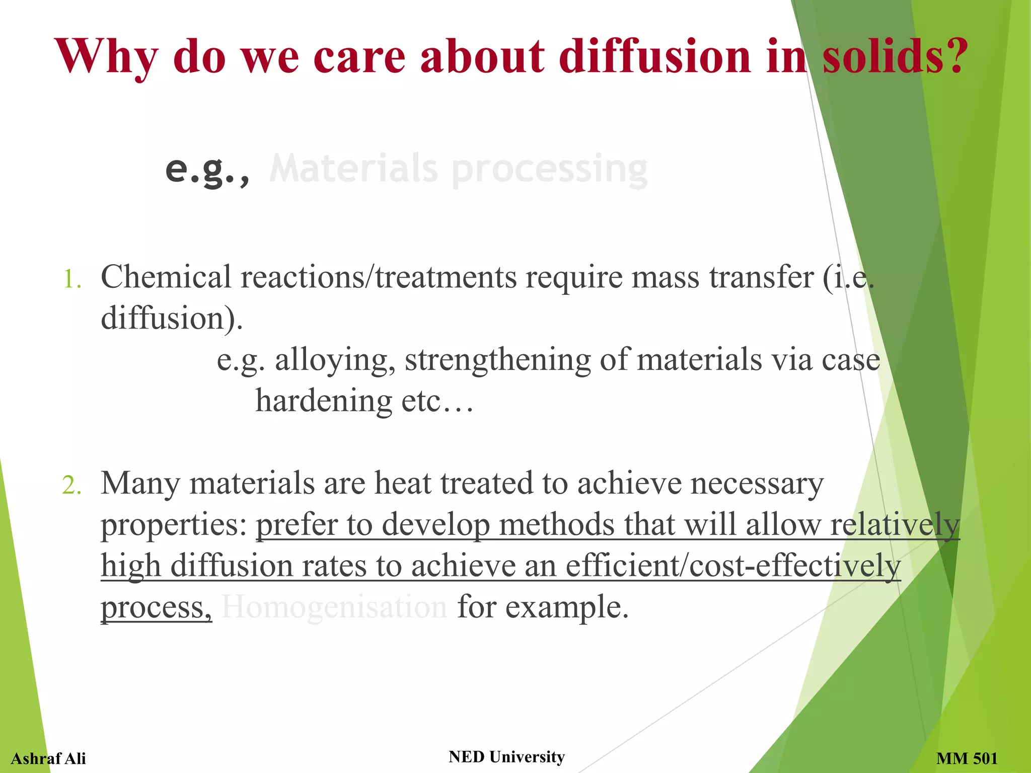 Diffusion in Solids-Lecture-1.ppt | Chemistry | Science