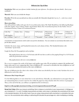 Diffusion lab | PDF