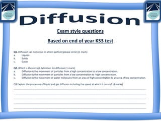 Diffusion lesson | PPTX