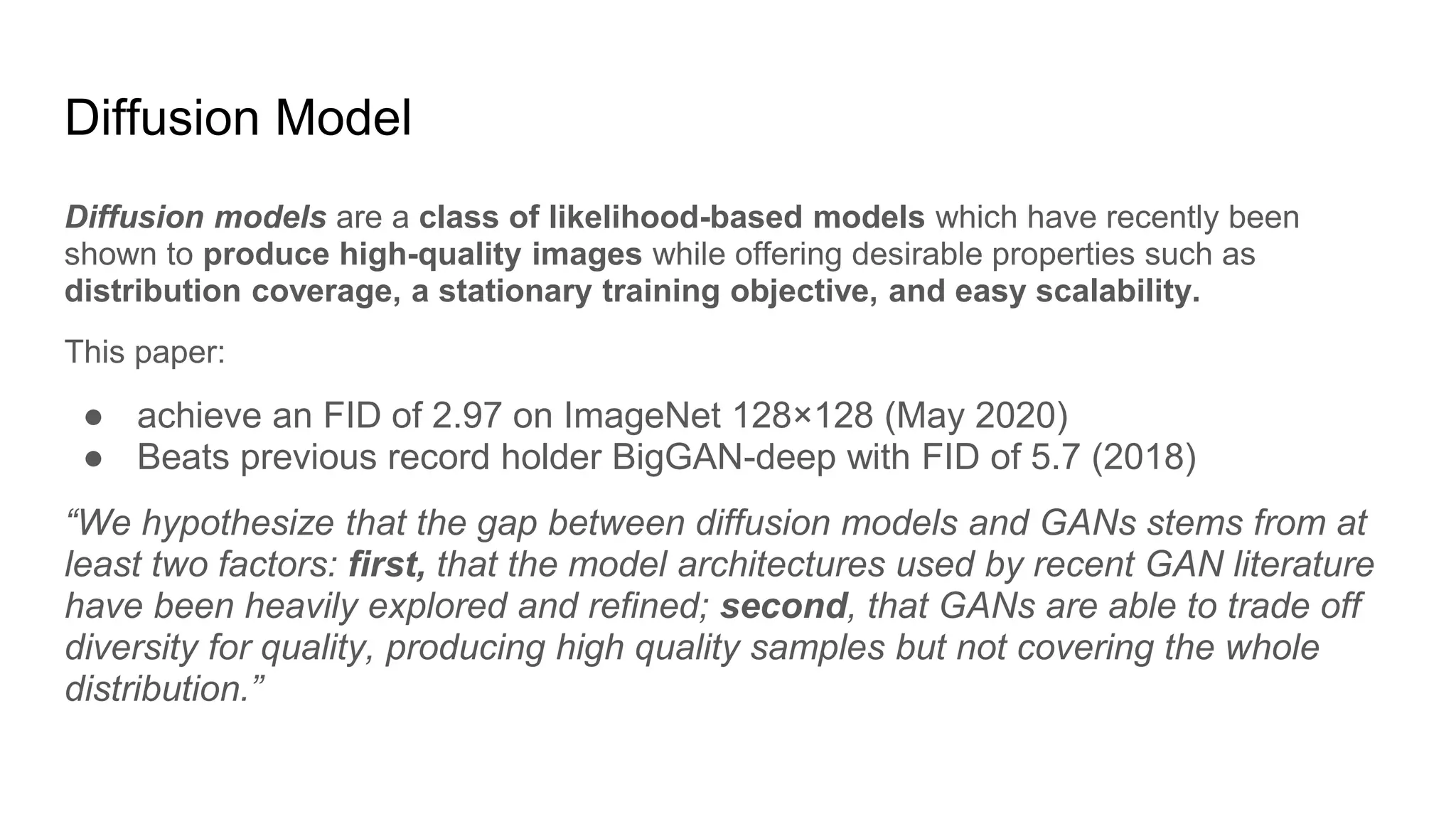Diffusion models beat gans on image synthesis | PPTX Diffusion models beat gans on image synthesis | PPTX