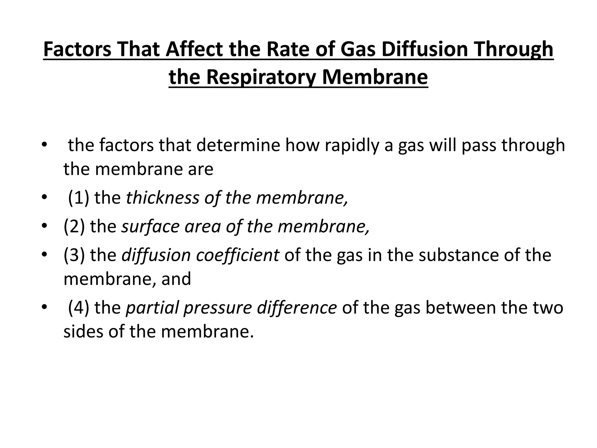 Diffusion of gases through respiratory membrane | PPTX
