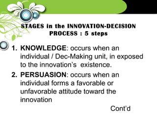 Diffusion of innovation | PPT