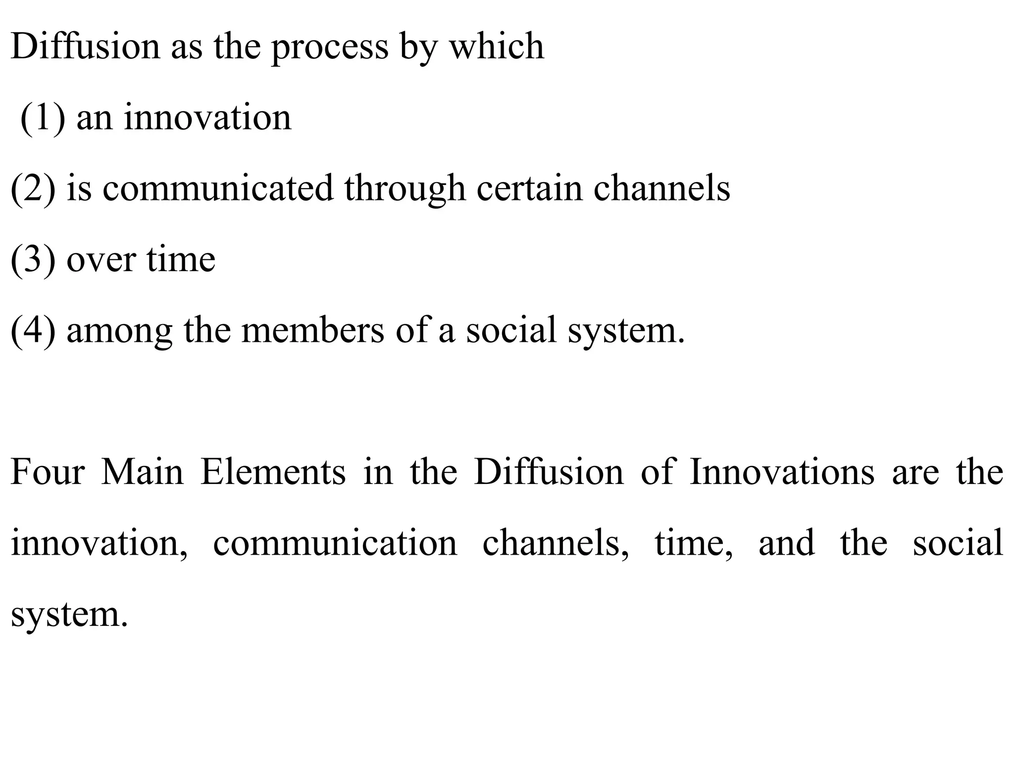 Diffusion of Innovation | PPTX