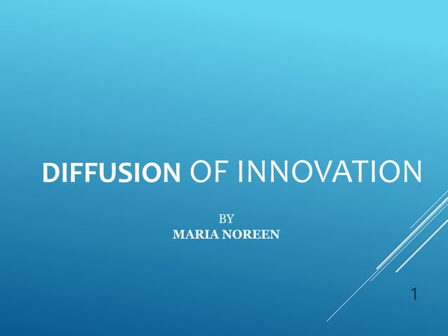 Diffusion of Innovation.pptx