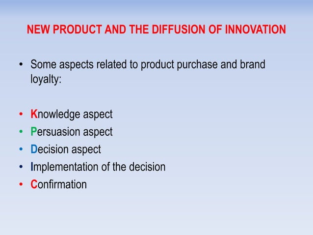 Diffusion and adoption of innovation | PPTX