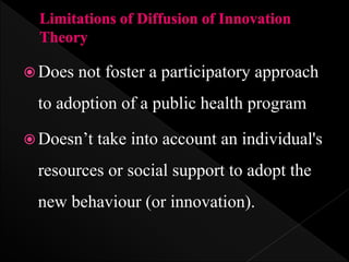 Diffusion of innovation ppt | PPTX
