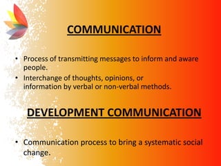 Diffusion of Innovation (Development Communication) -ZK | PPTX