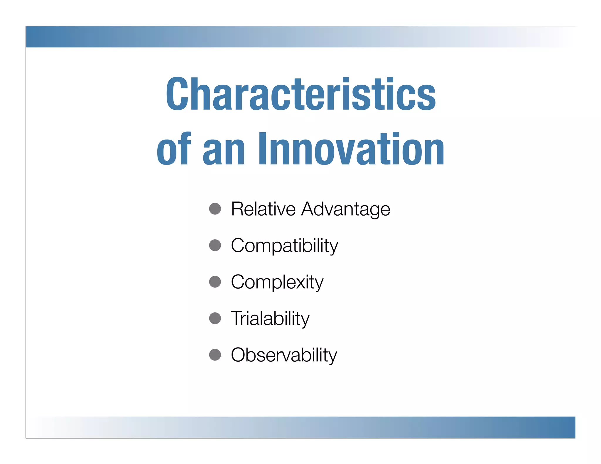 Diffusion of Innovations Overview | PDF