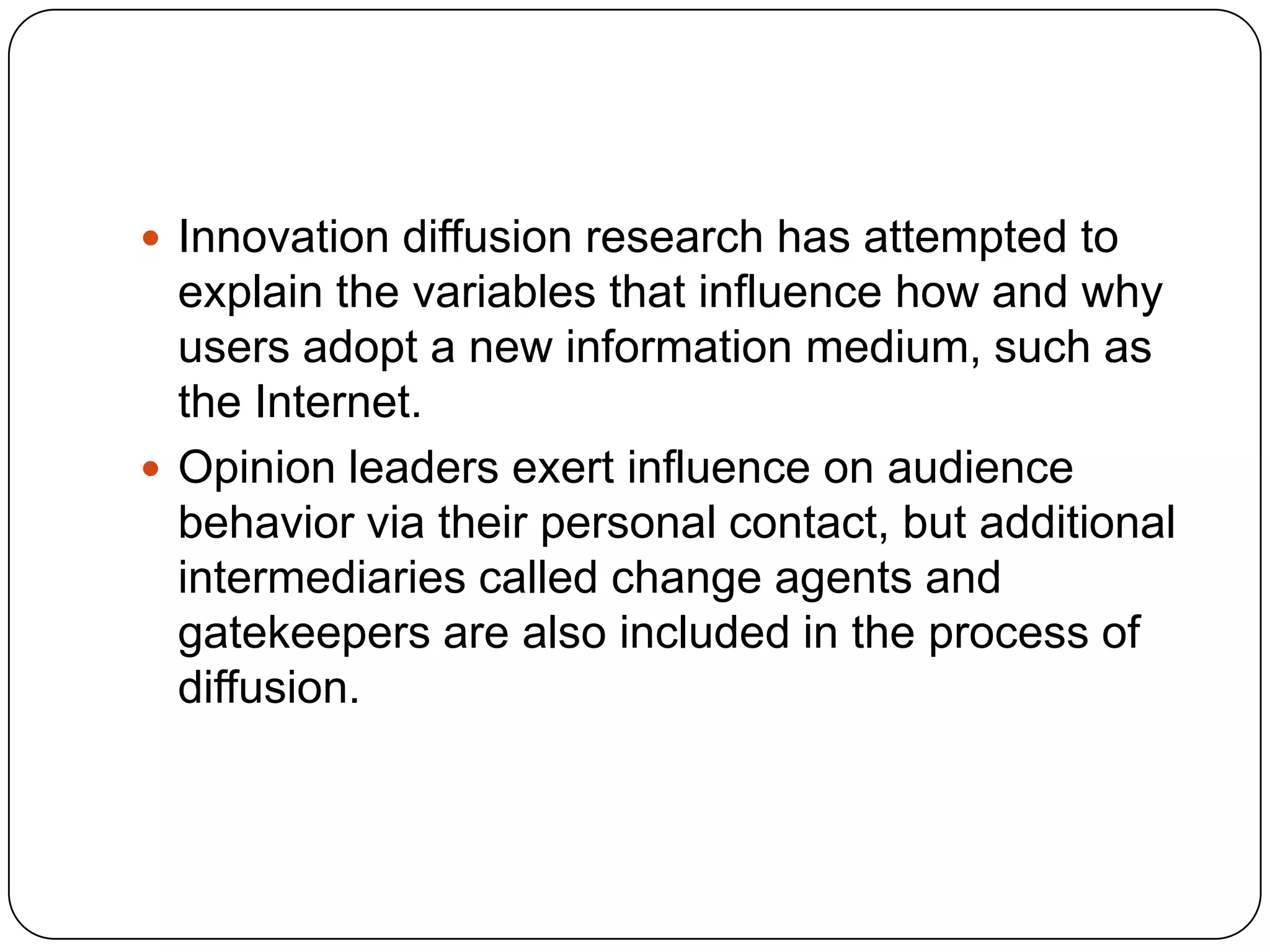 Diffusion of innovations theory | PPT