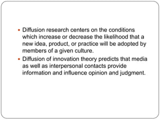 Diffusion of innovations theory | PPT