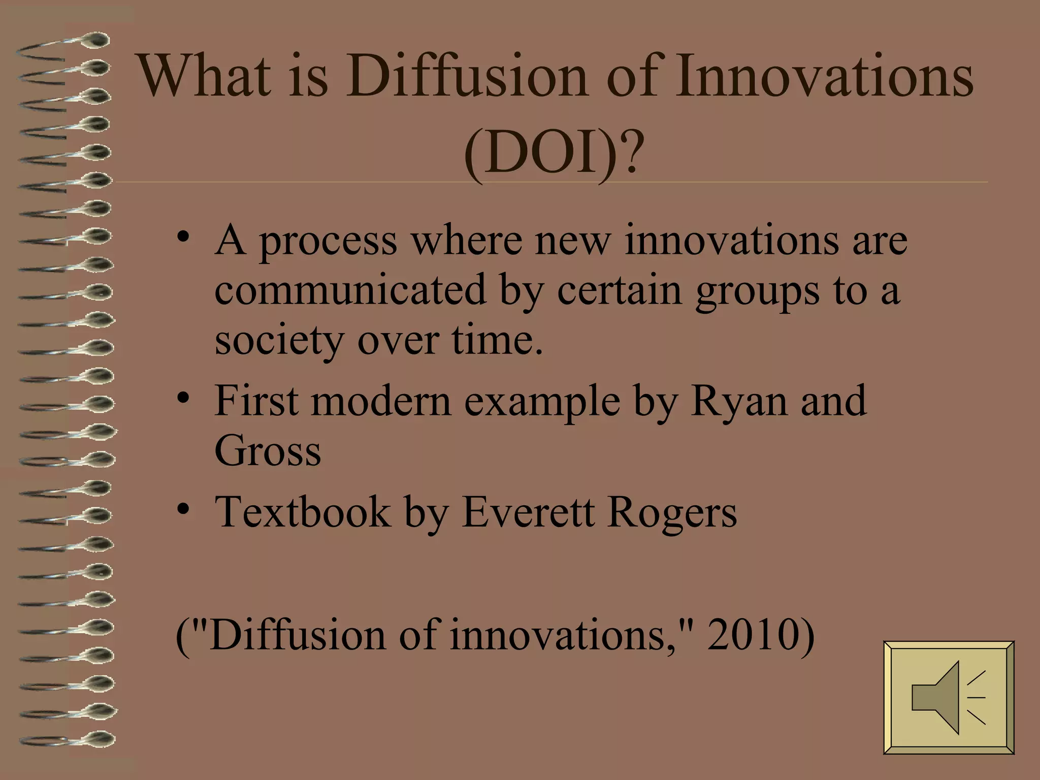 Diffusion Of Innovations Theory1 | PPT