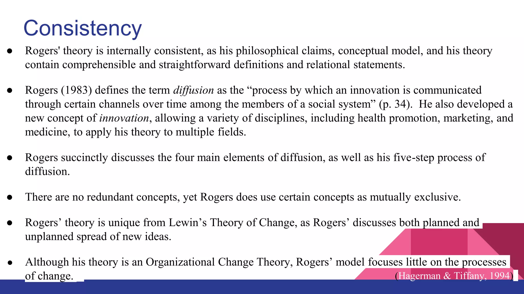 Rogers' Diffusion of Innovations Theory ppt | PPT
