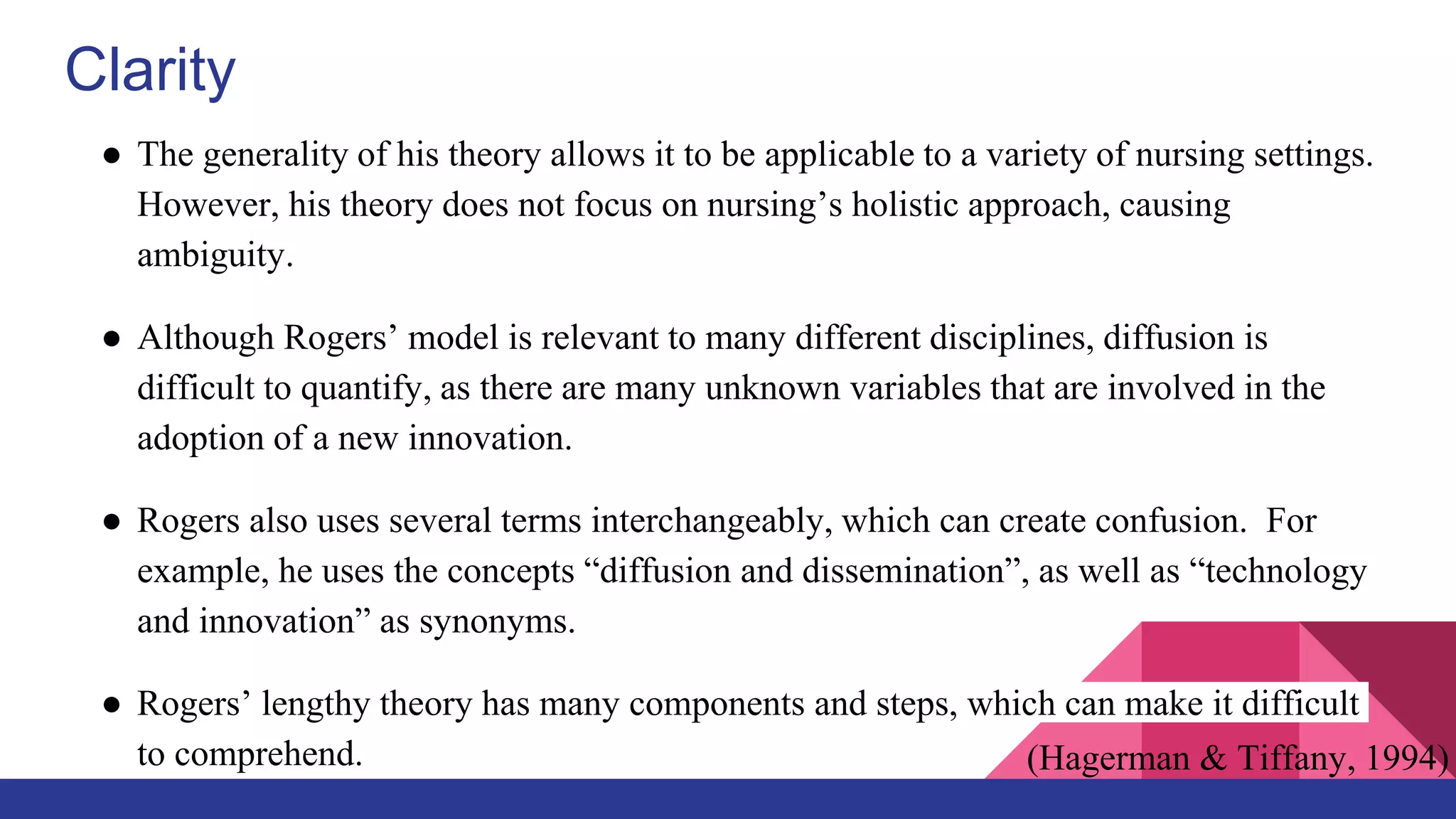 Rogers' Diffusion of Innovations Theory ppt | PPT