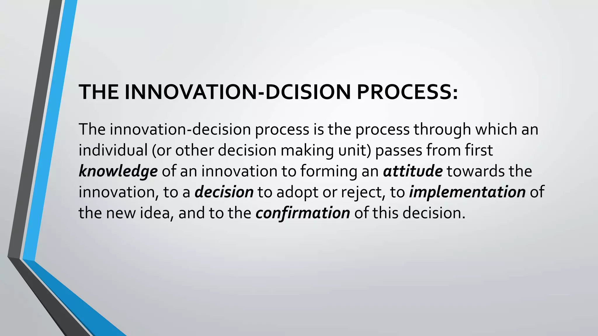 Diffusion of innovation theory | PPTX